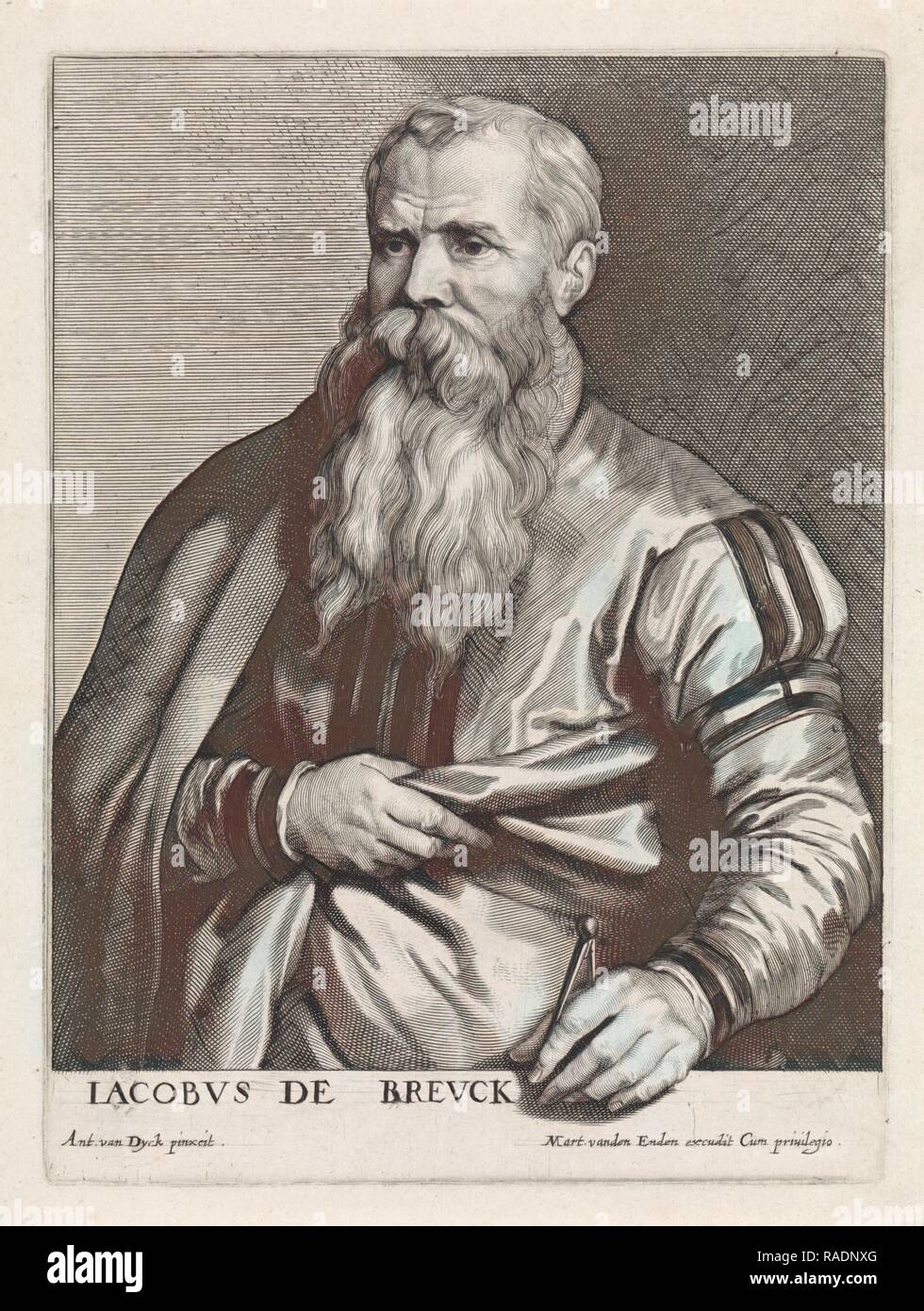 Portrait of architect Jacob de Breuck, Paulus Pontius, Martinus van den ...