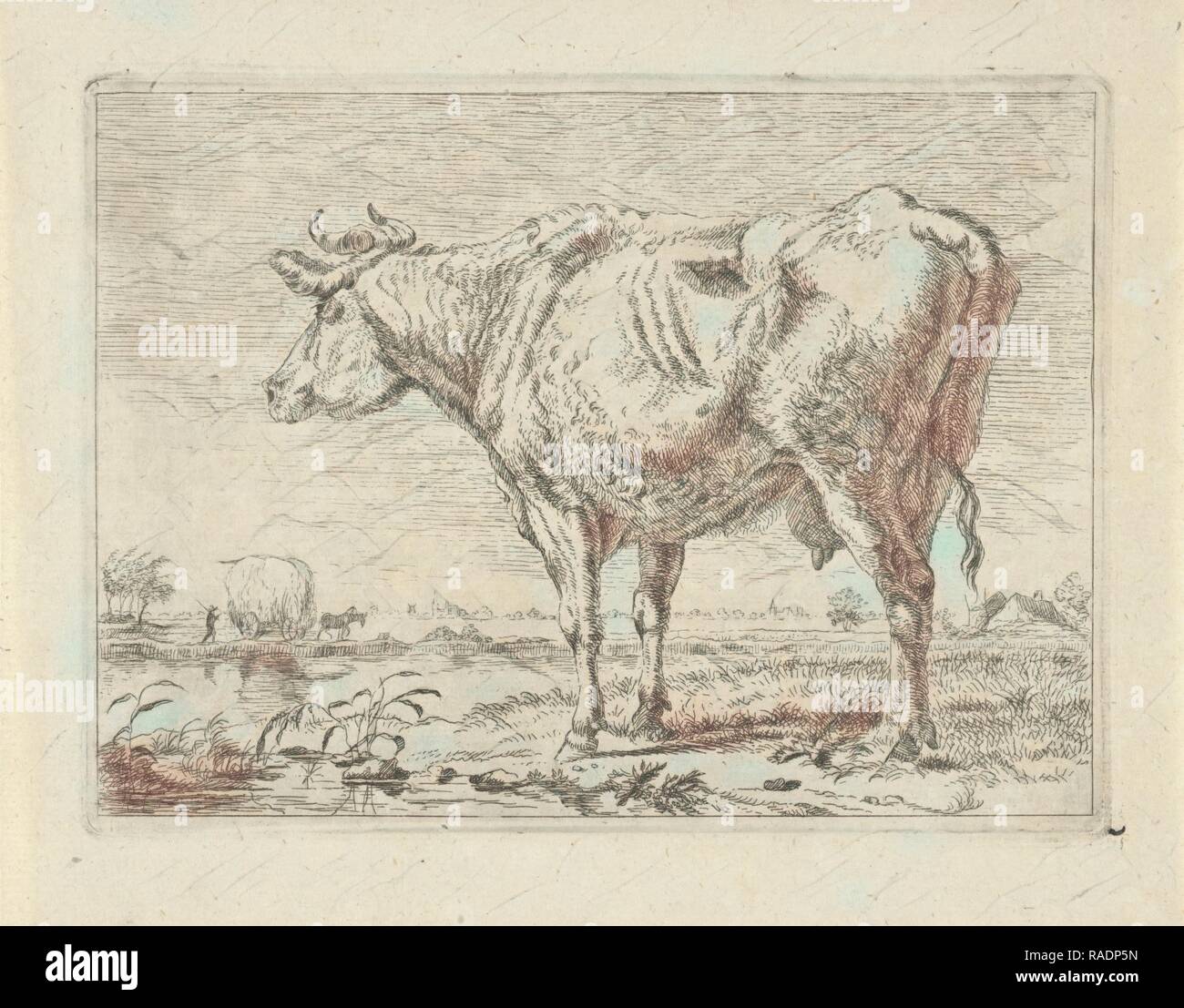 Standing cow, Pieter Gerardus van Os, Anonymous, 1798 - 184. Reimagined ...