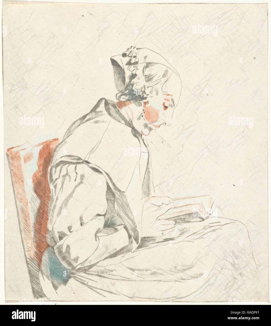 Woman Reading, Cornelis Ploos van Amstel, Jan de Bray, 1736 - 179 ...