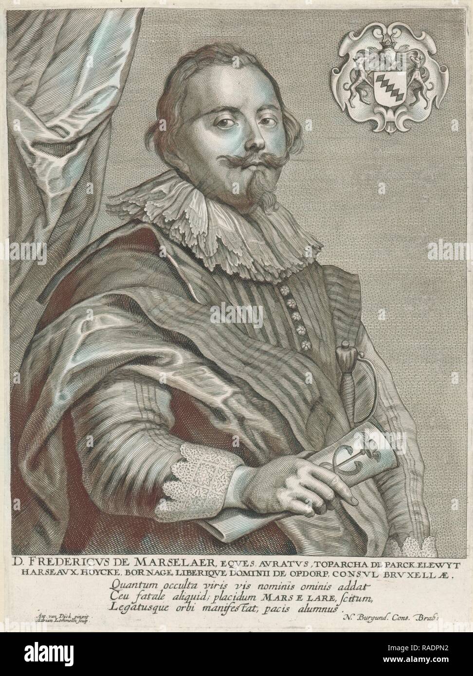 Portrait of Frederick de Mars Laer, Adriaen Lommelin, 1630 - 167 ...