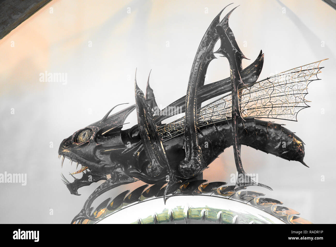 Chronophage, known as Rosalind or Hopsy, on the clock by Taylor in the ...