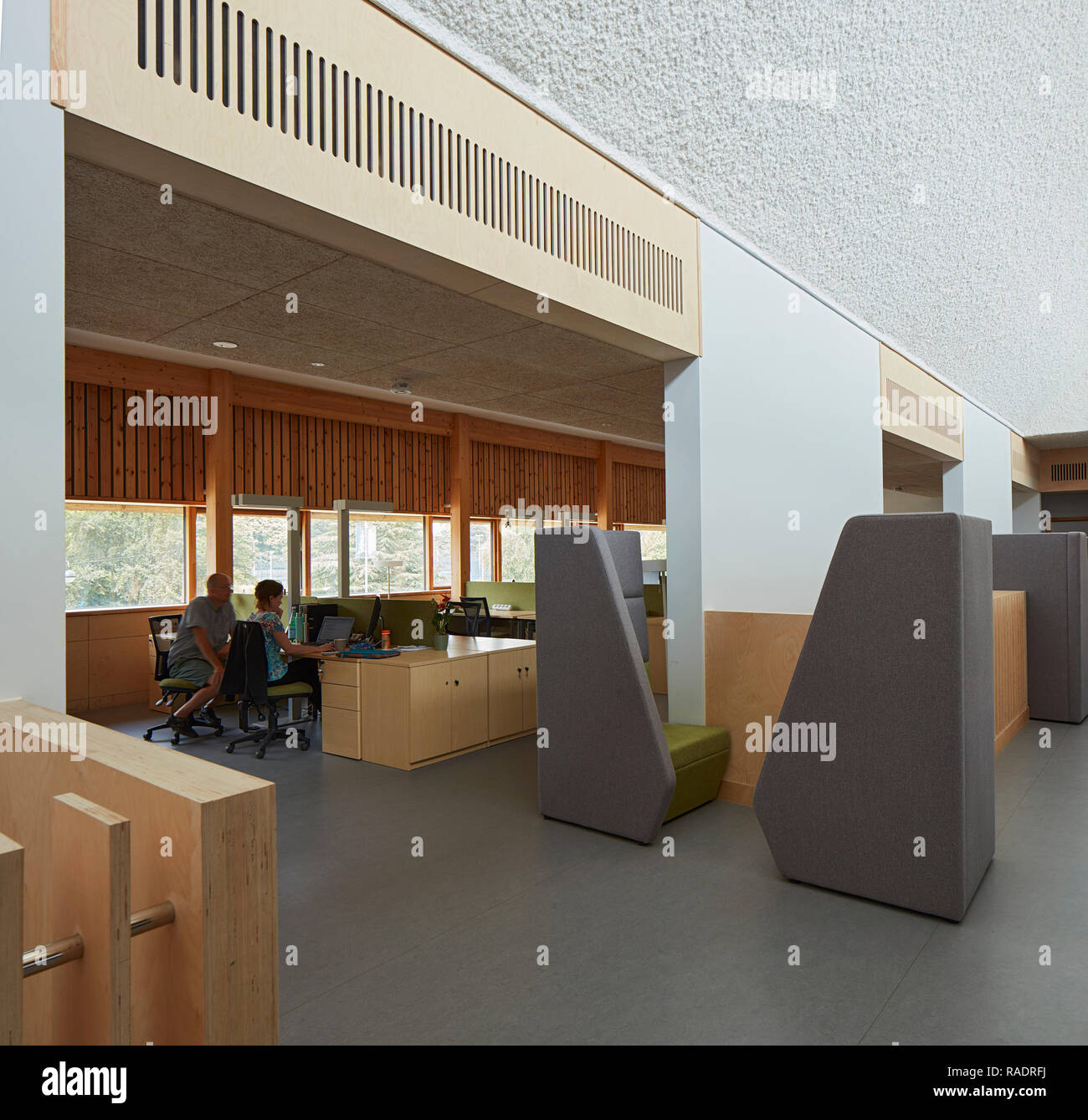 Upper floor office space in use. The Enterprise Centre UEA, Norwich ...