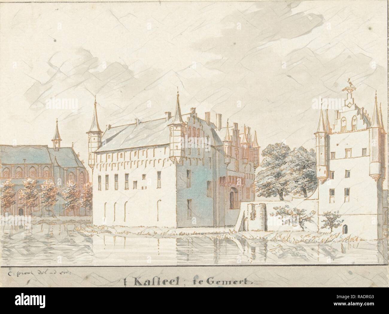 Castle Gemert The Netherlands, Cornelis Pronk, 1725 - 173. Reimagined ...