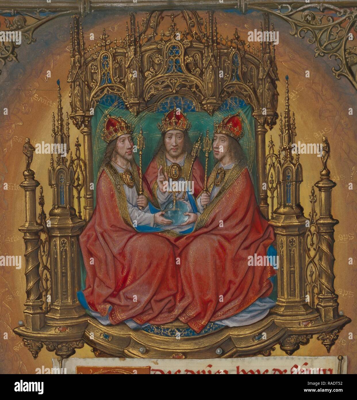 The Holy Trinity Enthroned, Master of James IV of Scotland (Flemish ...