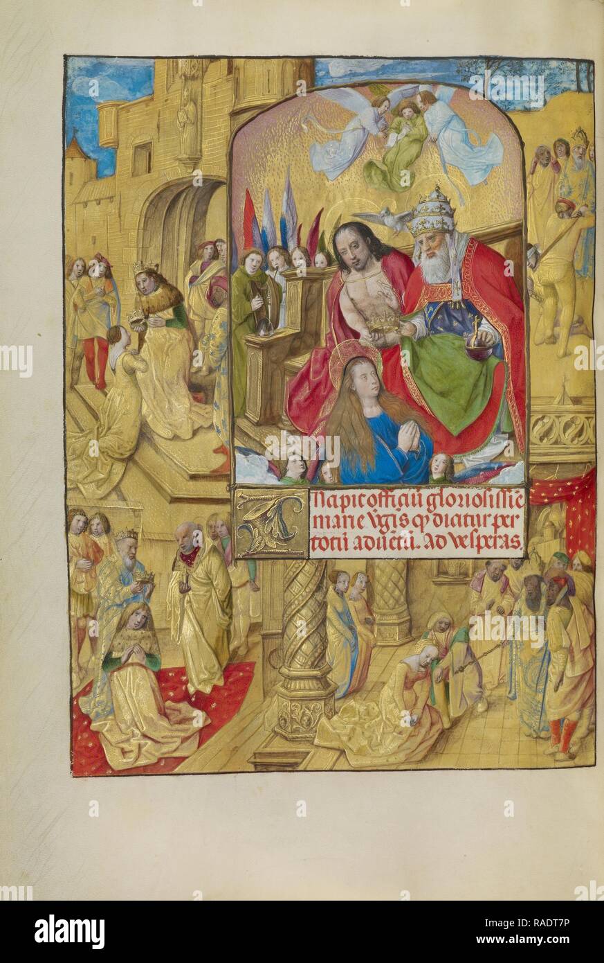 The Coronation of the Virgin, Master of the Lübeck Bible (Flemish ...