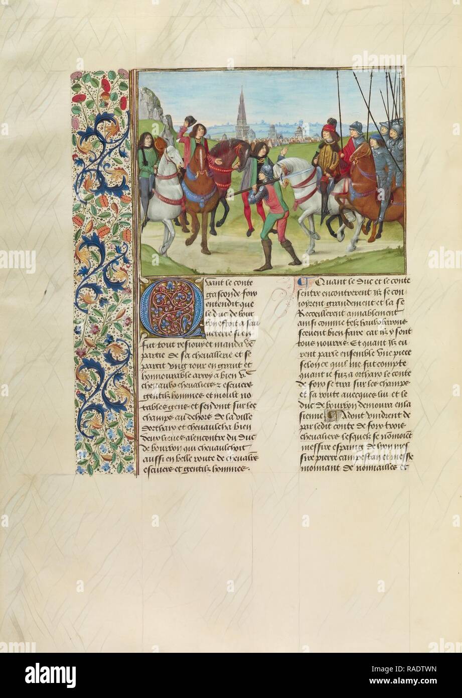 Gaston Phébus, Count of Foix, with his Retinue, Master of the Getty ...
