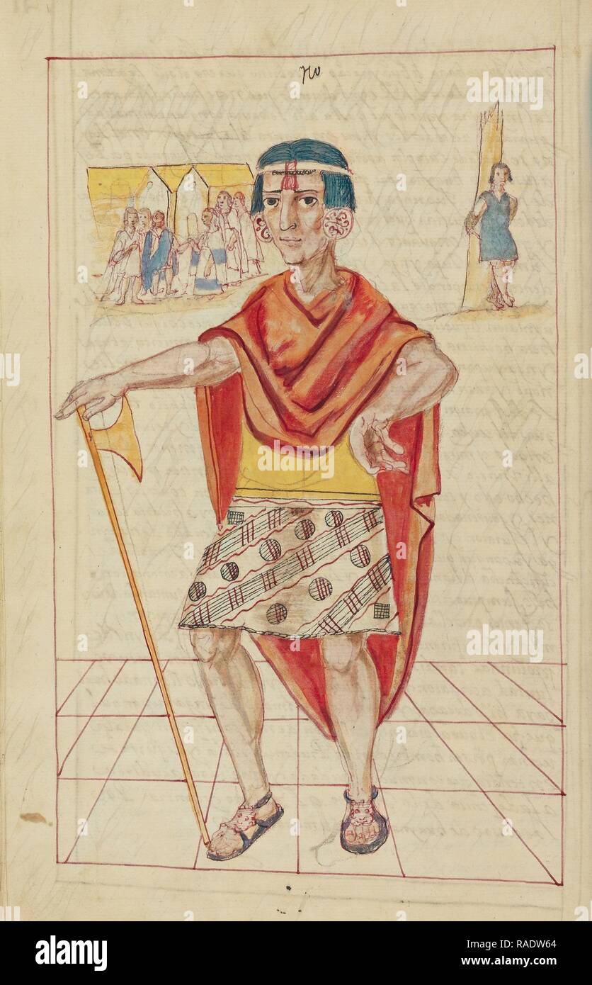 Huayna Capac, La Plata, Bolivia, completed in 1616, Ms. Ludwig XIII 16 ...