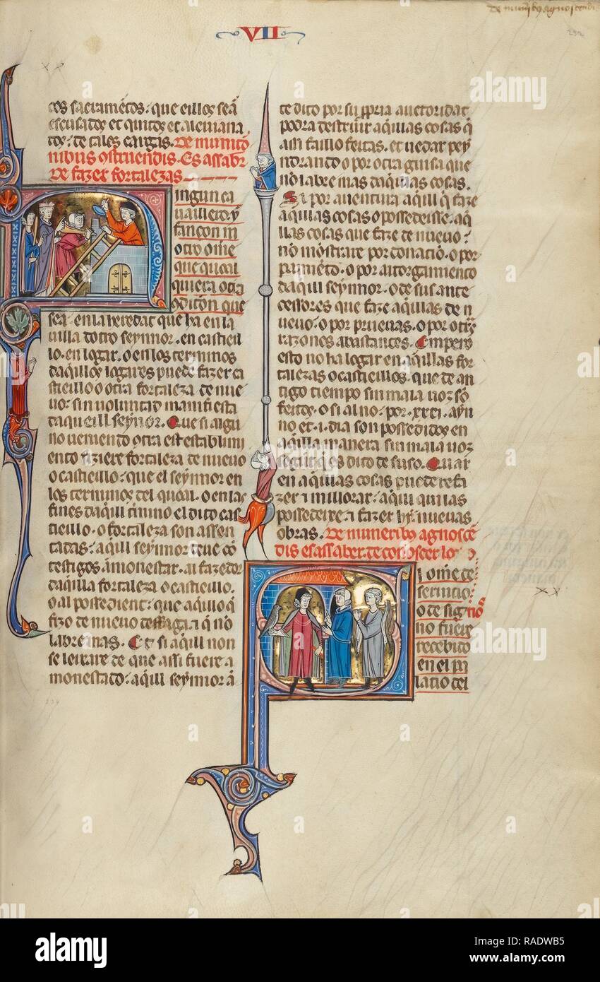Initial N: Two Men Building a Fortress, Initial S: Two Men Meeting a ...
