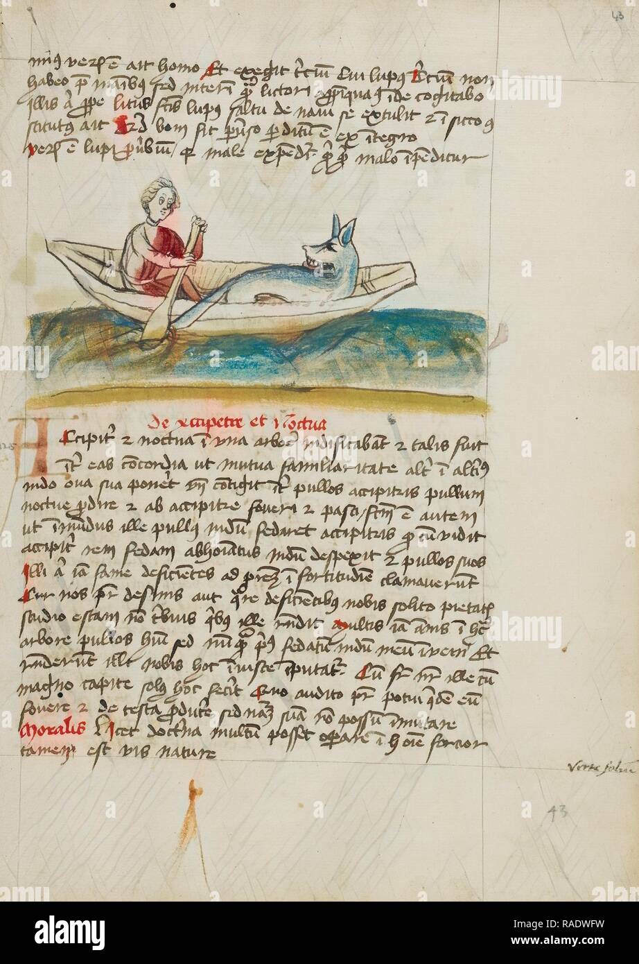 A Ferryman with a Wolf in a Boat, Trier (probably), Germany, third ...