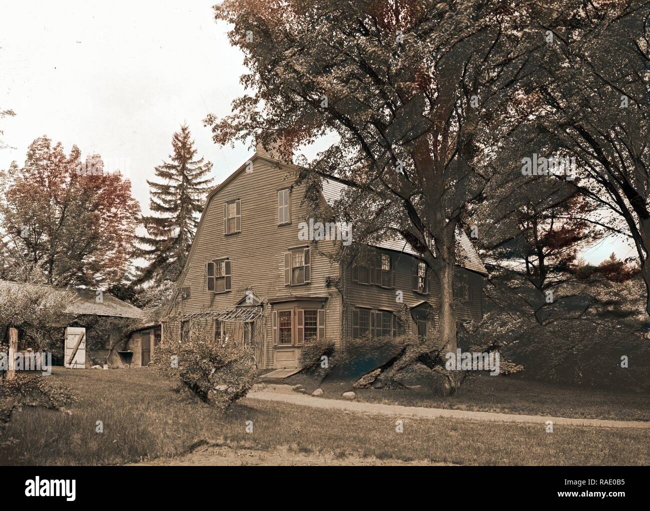 The Old manse, Concord, Massachusetts, Hawthorne, Nathaniel, 1804-1864 ...
