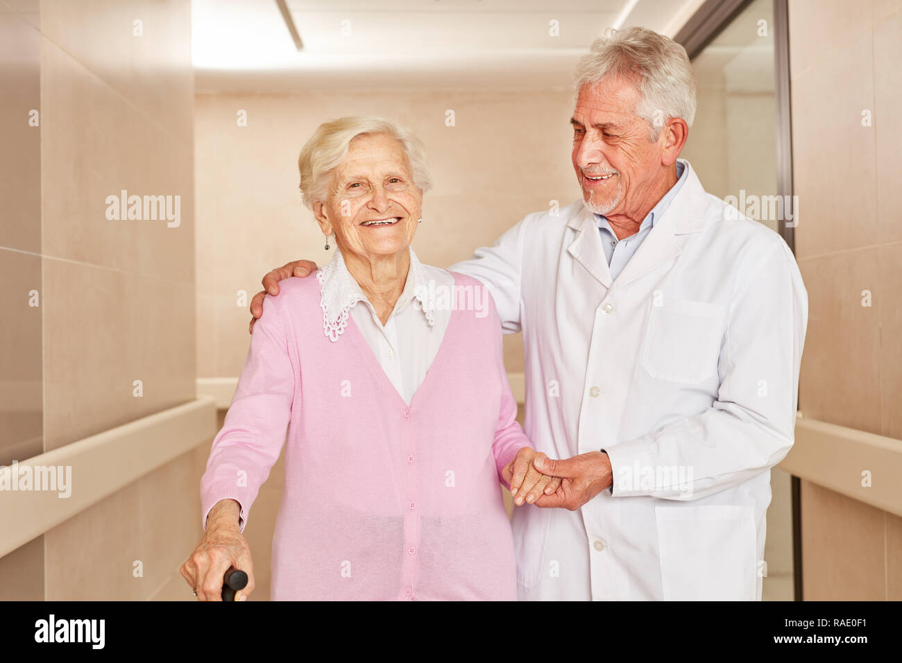 Disabled happy care hi-res stock photography and images - Alamy