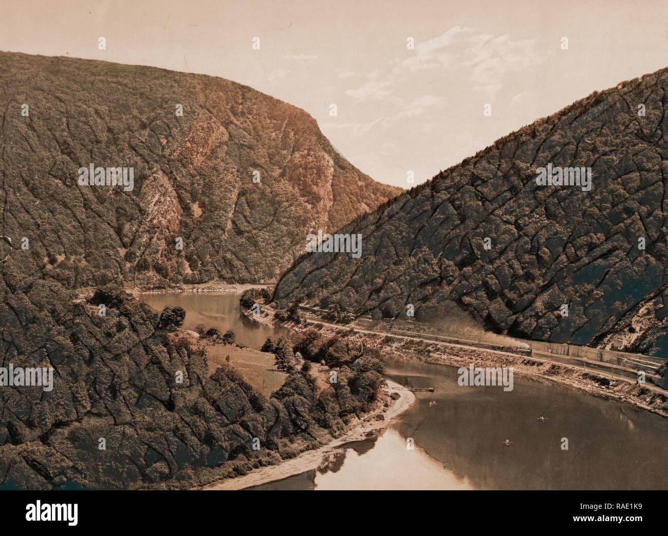 Delaware Water Gap, above the Gap from Winona Cliff, Pa, Jackson ...