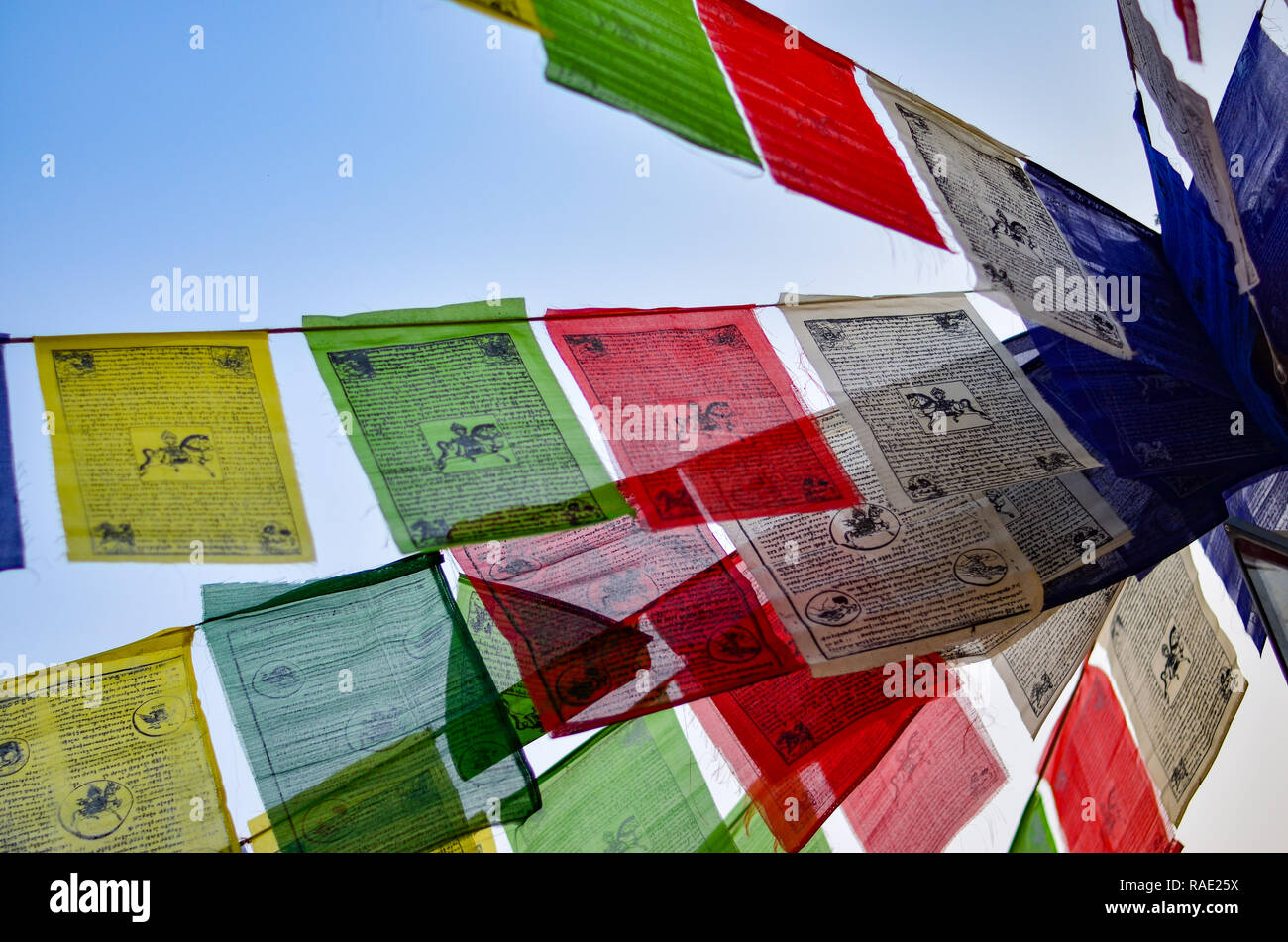Prayer flag pole hi-res stock photography and images - Alamy