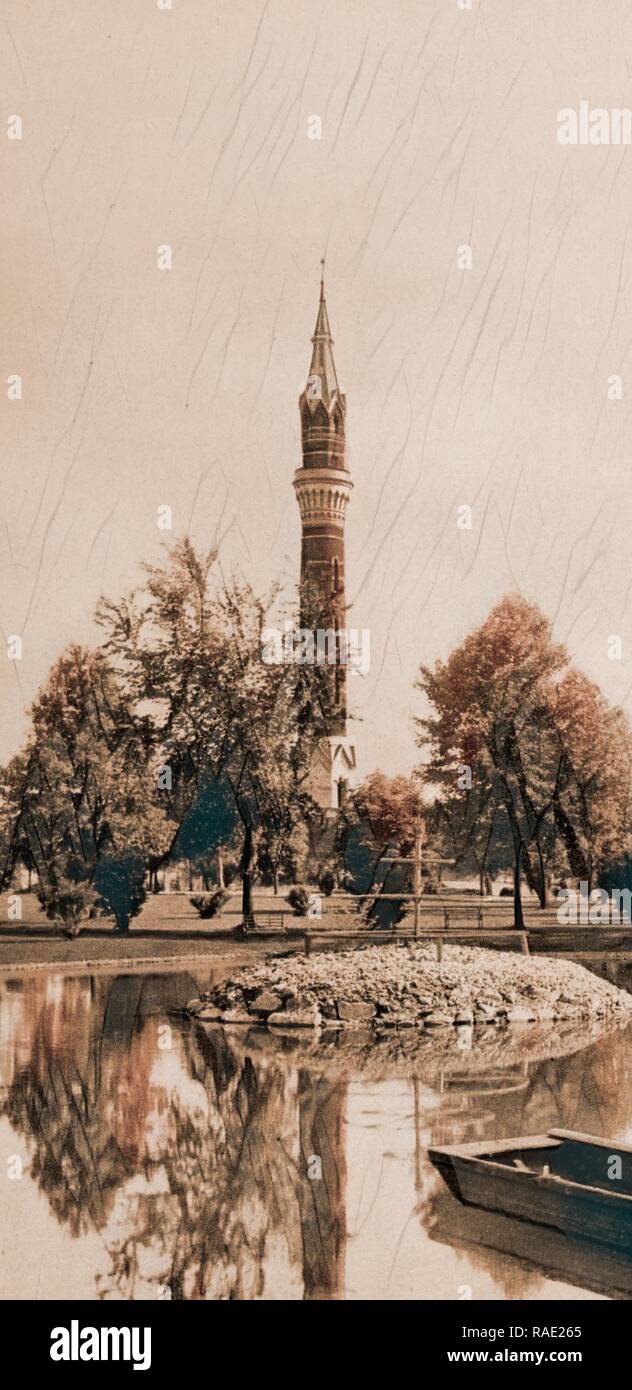 Tower from the lake, Water Works Park, Detroit, Parks, Water towers ...