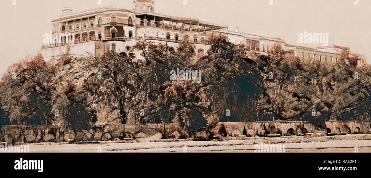Mexico, the Castle of Chapultepec, Jackson, William Henry, 1843-1942 ...
