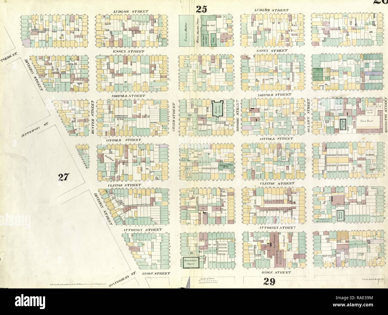 Plate 26: Map bounded by Rivington Street, Ridge Street, Division ...