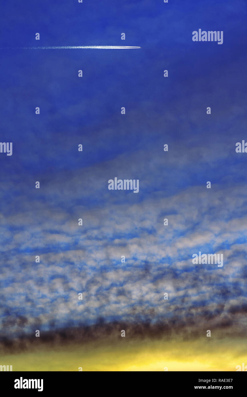 Flying on holiday above the weather Stock Photo - Alamy