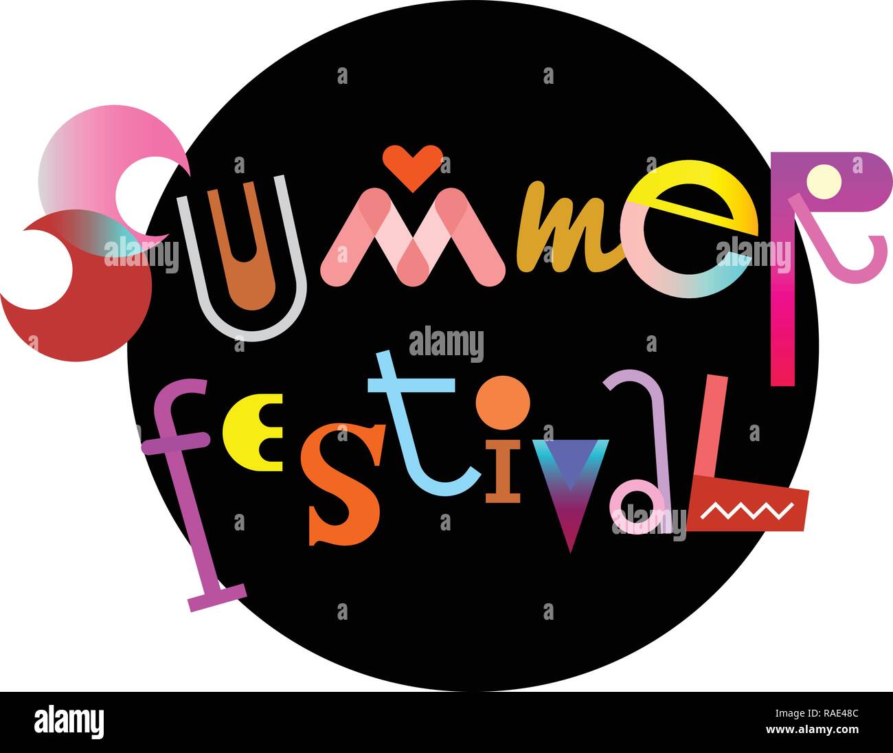Summer festival Stock Vector Images - Alamy