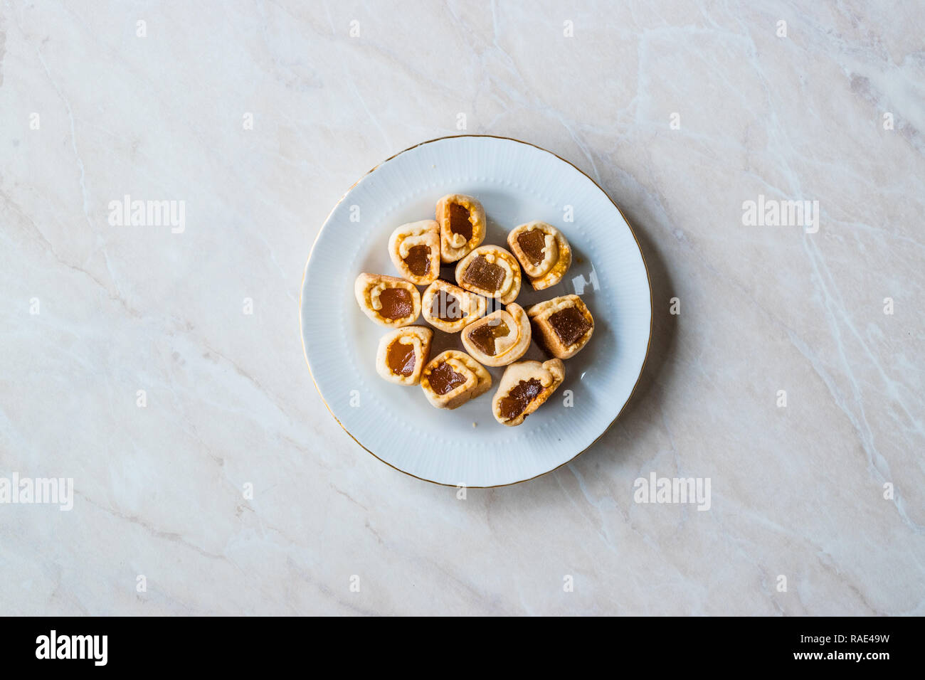 Homemade Turkish Delight Cookies / Biscuits usually Served with Tea ...