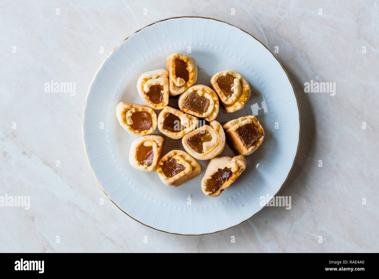 Homemade Turkish Delight Cookies / Biscuits usually Served with Tea ...