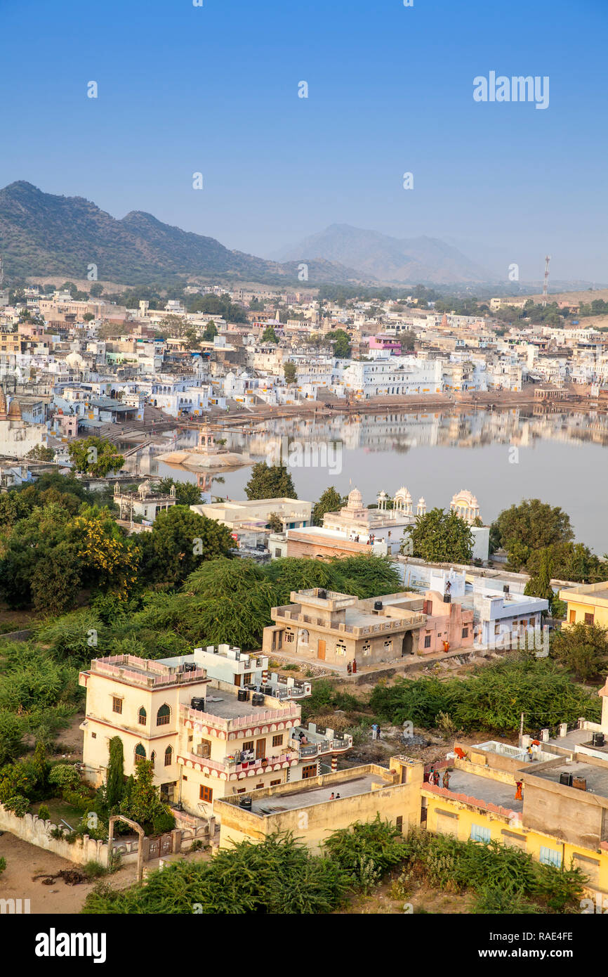 Pushkar india aerial hi-res stock photography and images - Alamy