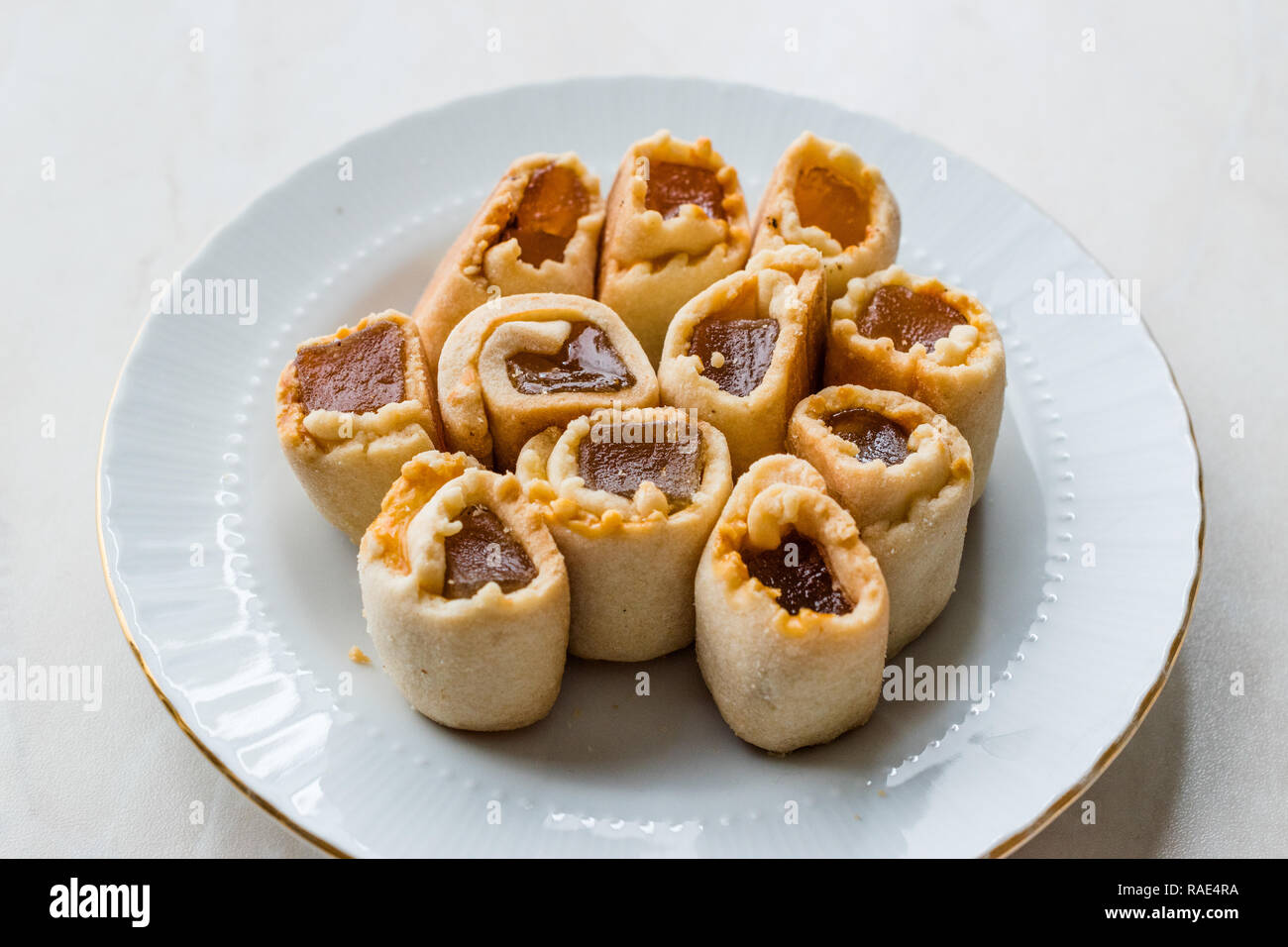 Homemade Turkish Delight Cookies / Biscuits usually Served with Tea ...