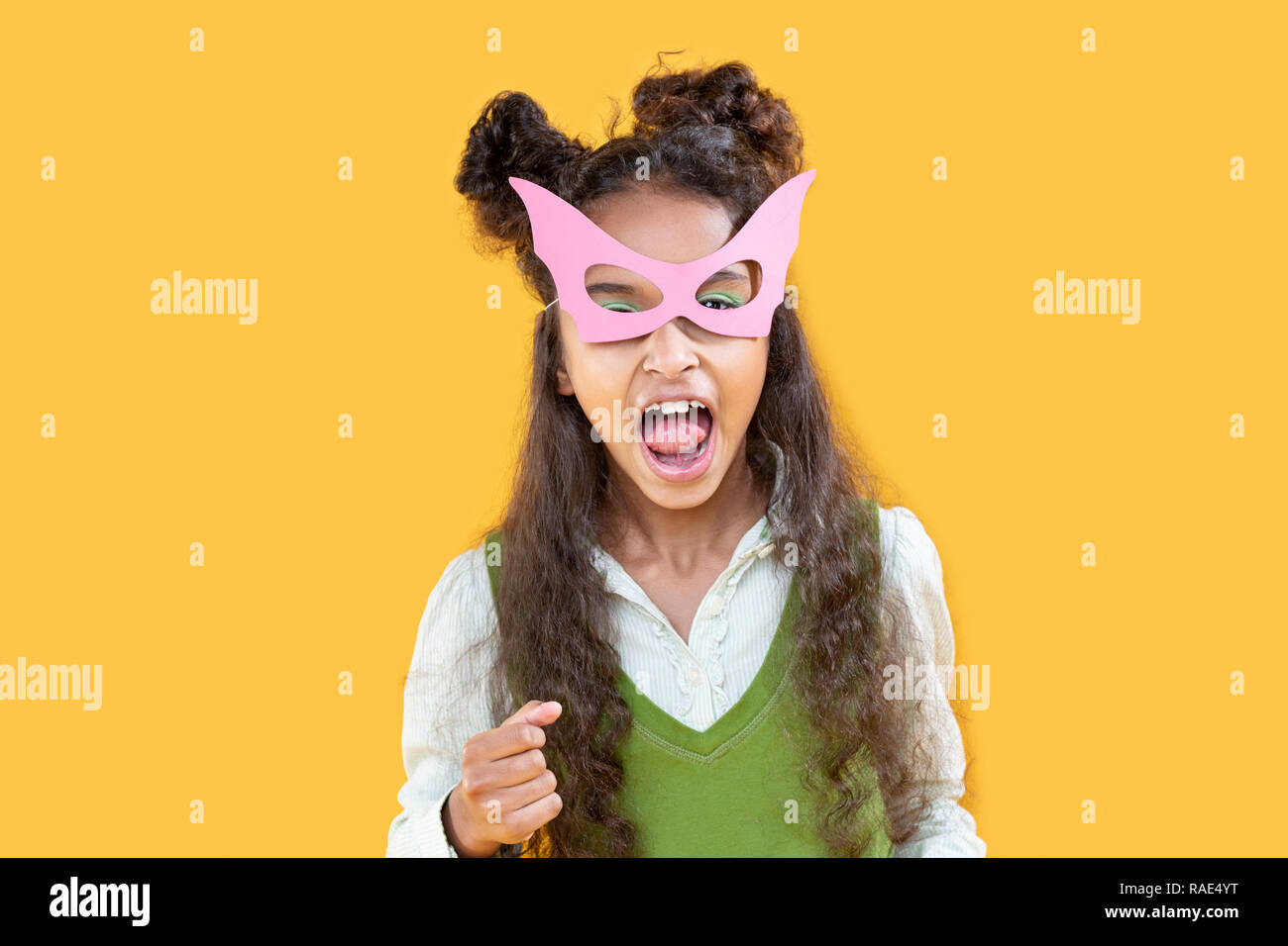 Portrait of a nice cute happy girl Stock Photo - Alamy