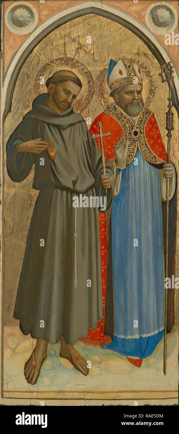 Saint Francis and a Bishop Saint, Fra Angelico (Guido di Pietro, Fra ...