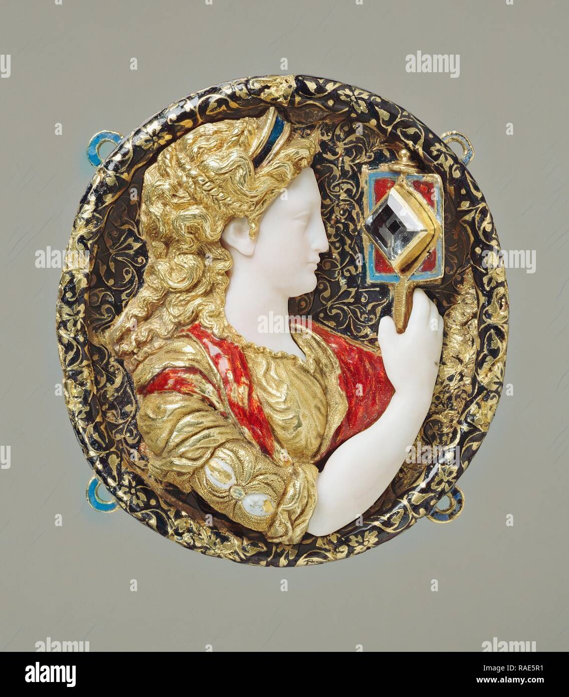 Hat Badge Representing Prudence, France, 1550 - 1560, Gold, enamel ...