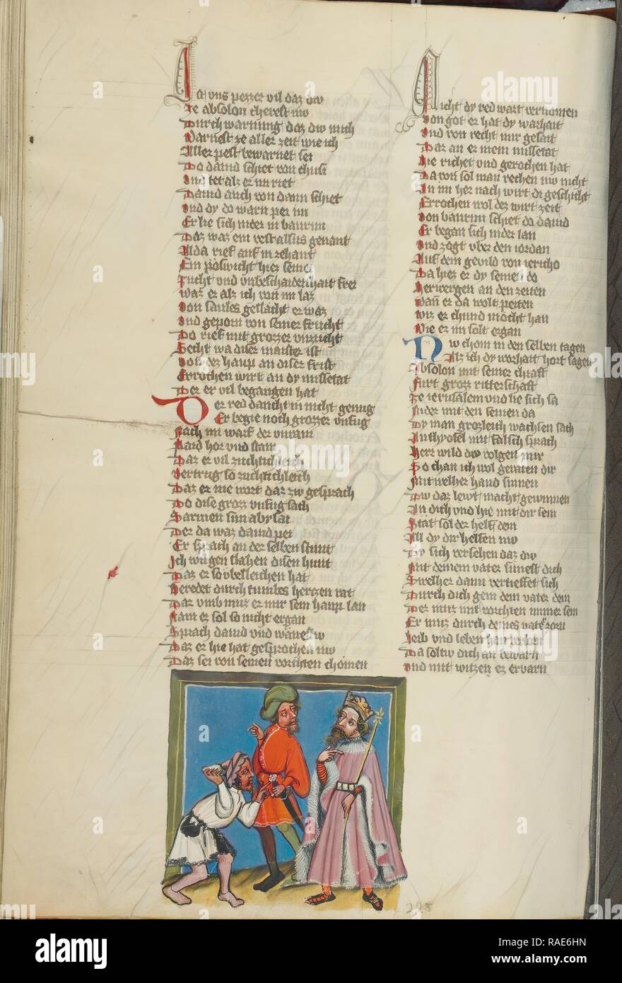 Shimei Throwing Stones at David, Regensburg, Bavaria, Germany, about ...
