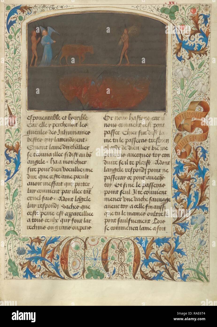 The Torment of Thieves: Tondal Leads a Cow Across a Nail-studded Bridge ...