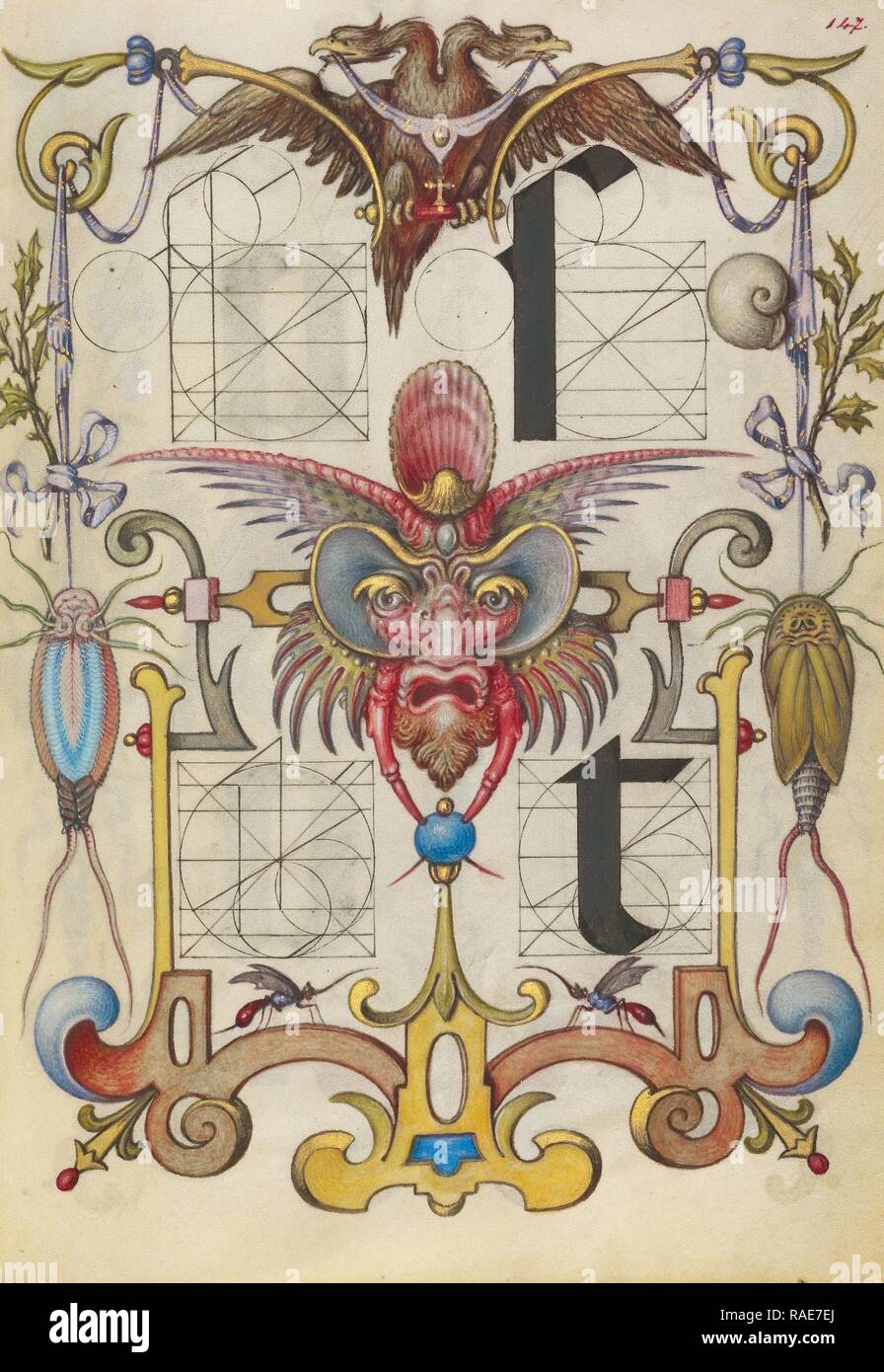 Guide for Constructing the Letters s and t, Joris Hoefnagel (Flemish ...