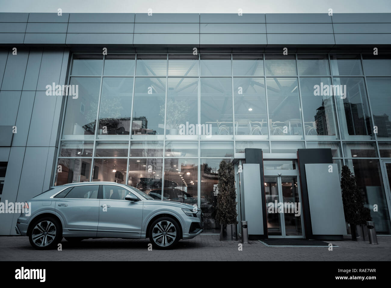 Silver hatchback car hi-res stock photography and images - Alamy
