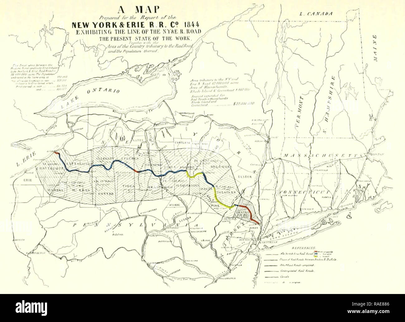 Erie Map High Resolution Stock Photography and Images - Alamy