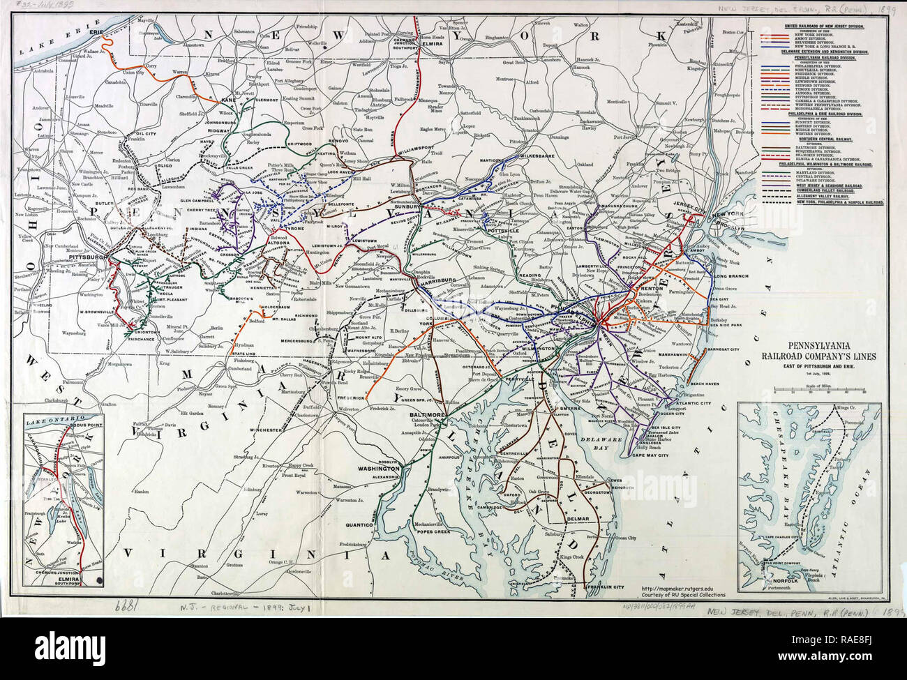 1899 railroad map hi-res stock photography and images - Alamy
