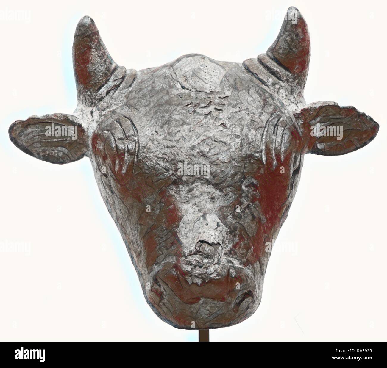 Head of a Bull, Roman Empire, 1st - 2nd century, Bronze, 8.9 × 11.4 × 1 ...
