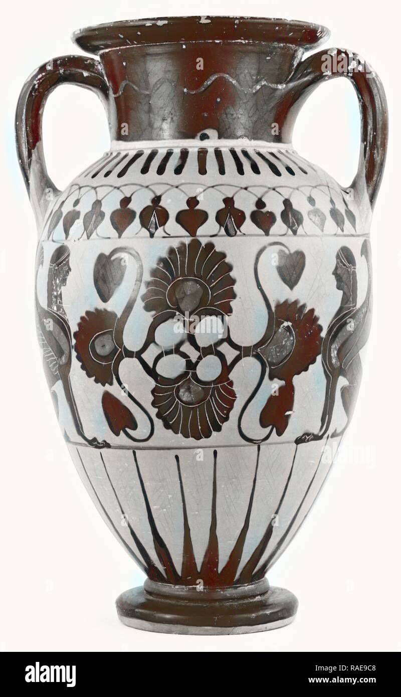 Chalcidian Amphora, Chalcis, Greece, about 530 B.C, Terracotta, 31 cm ...