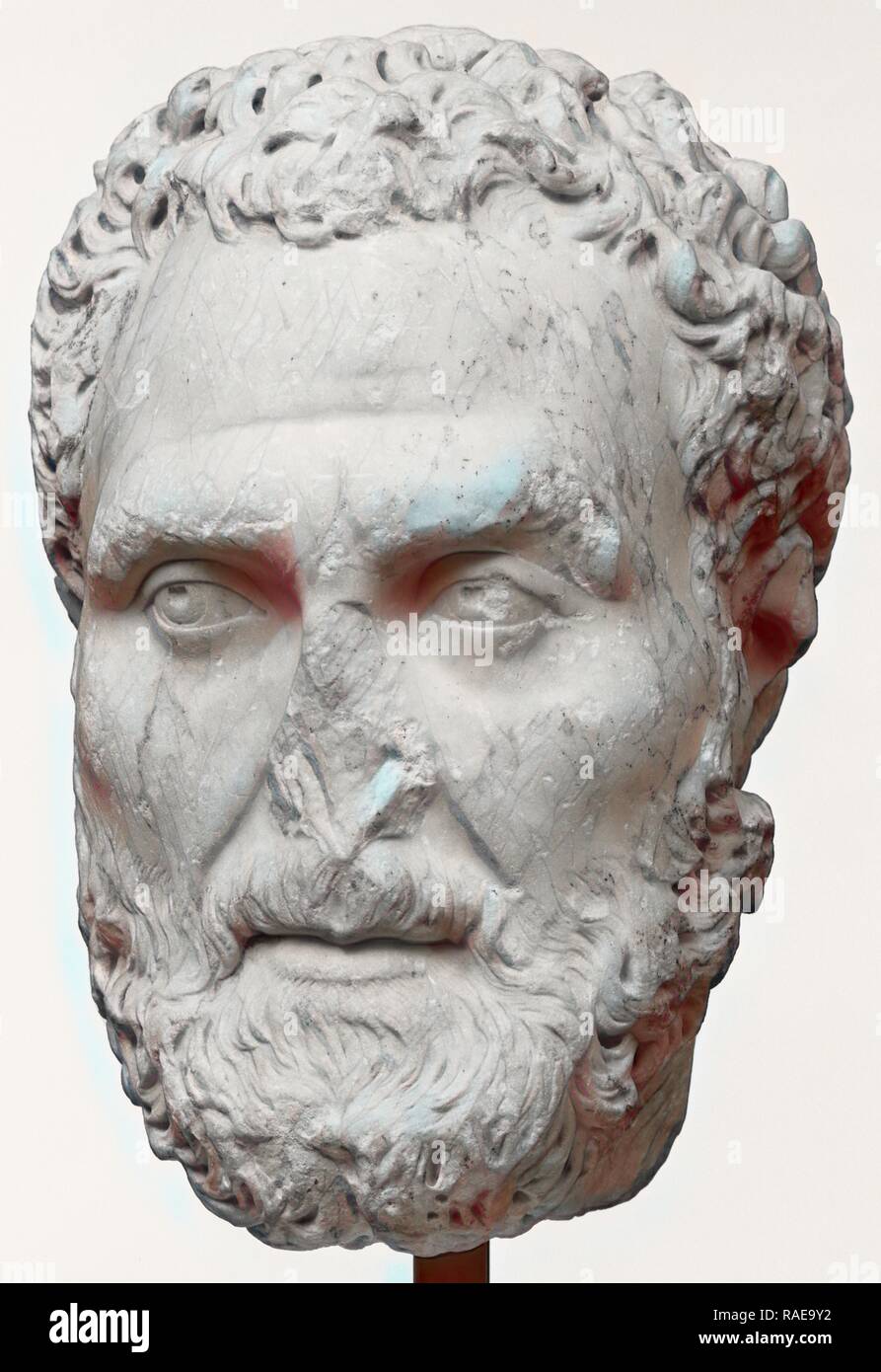 Portrait Head of a Bearded Roman, Roman Empire, second half of 2nd ...