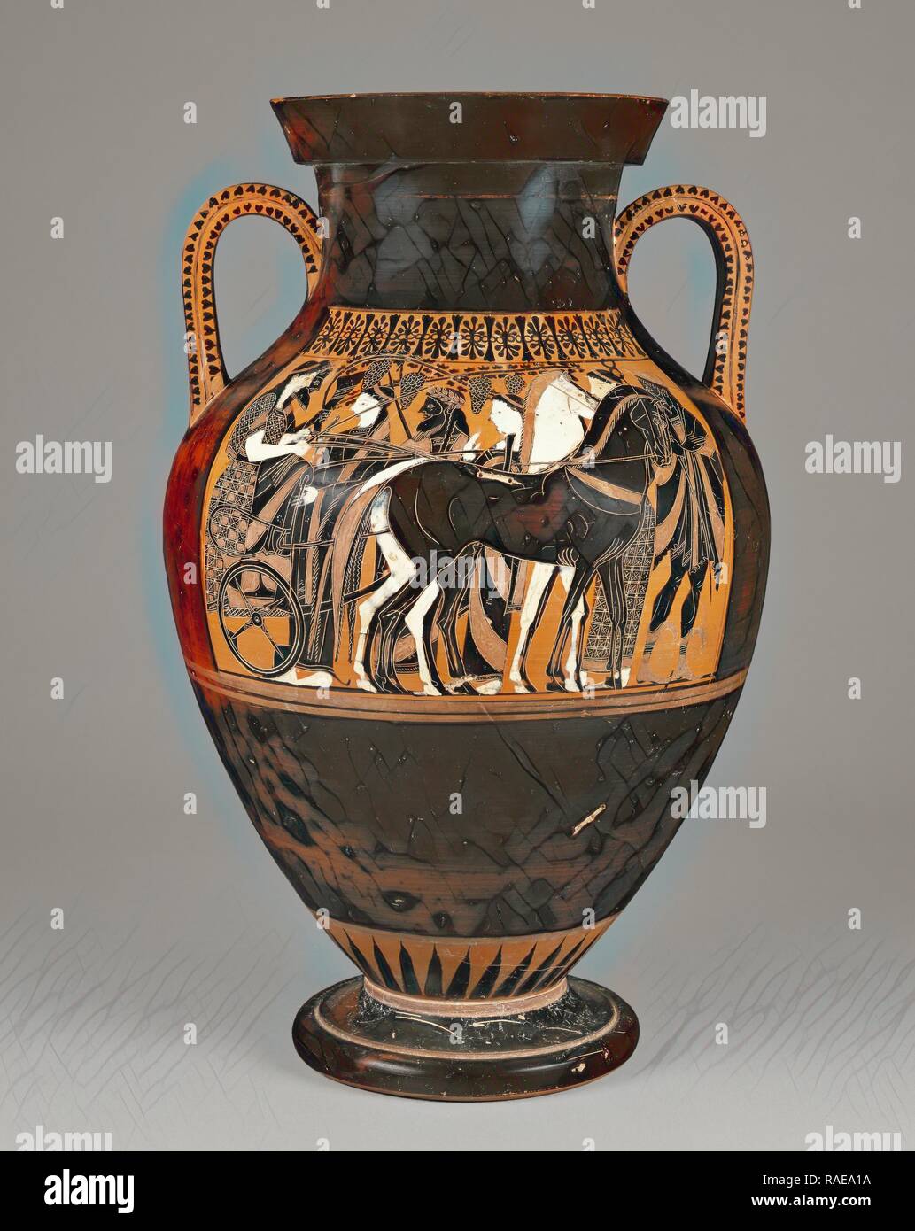 Black-Figure Amphora, Painter of the Vatican Mourner (Greek (Attic ...