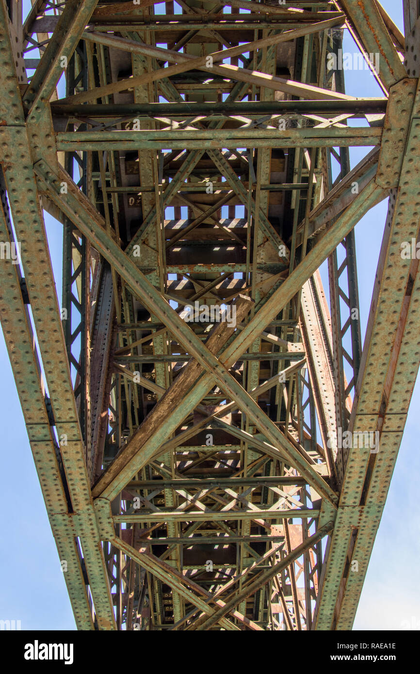 Old rustic train bridge hi-res stock photography and images - Alamy