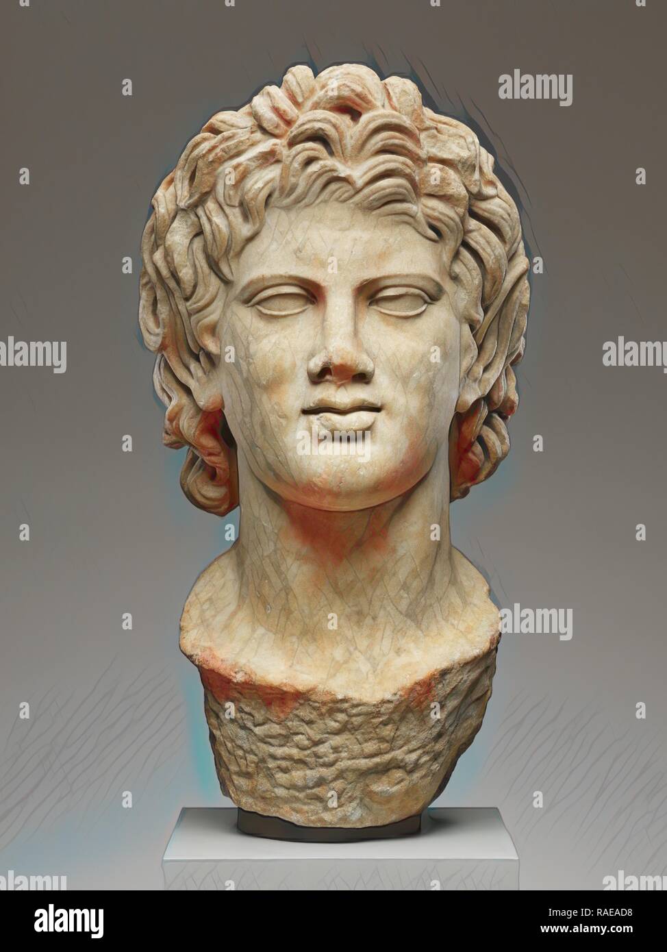 Head of a Satyr worked for insertion into a Statue, Roman Empire, 2nd ...