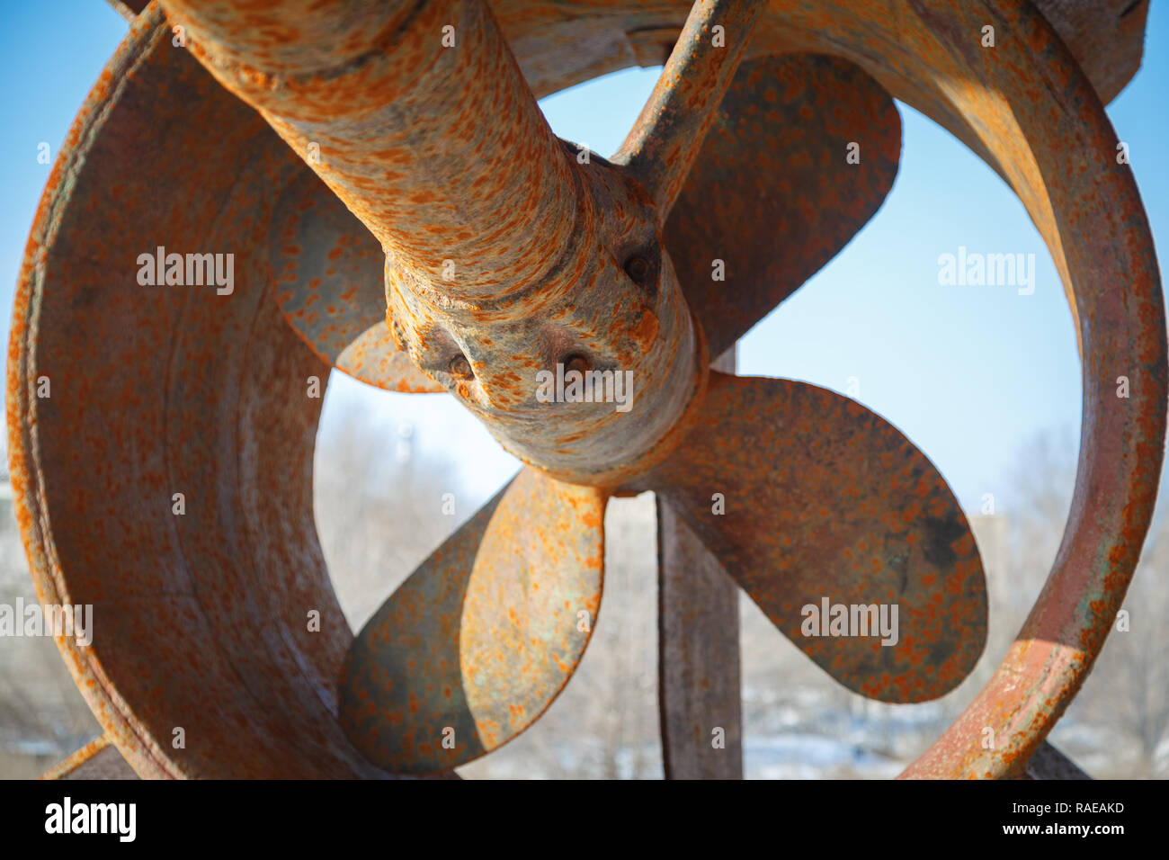 Damaged rudder boat hi-res stock photography and images - Alamy