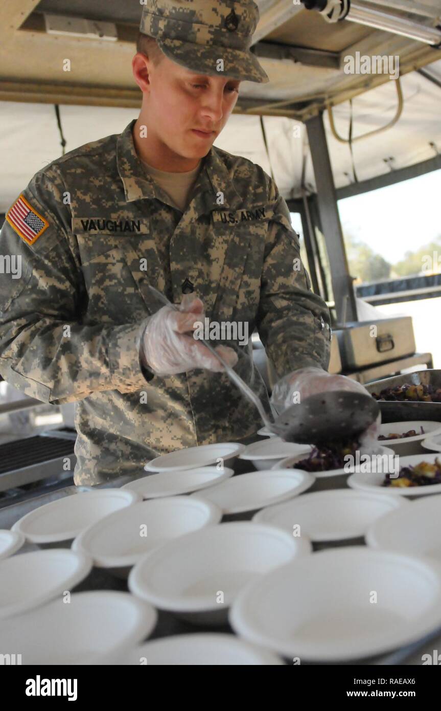 Army Reserve Staff Sgt. Jeffrey Vaughan, a Food Service NCO for the ...