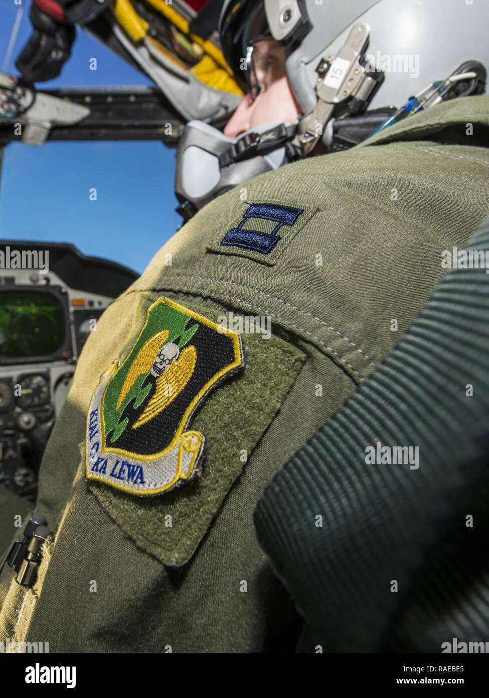 A 5th Bomb Wing patch ornaments the shoulder of Capt. Jonathan Gabriel ...