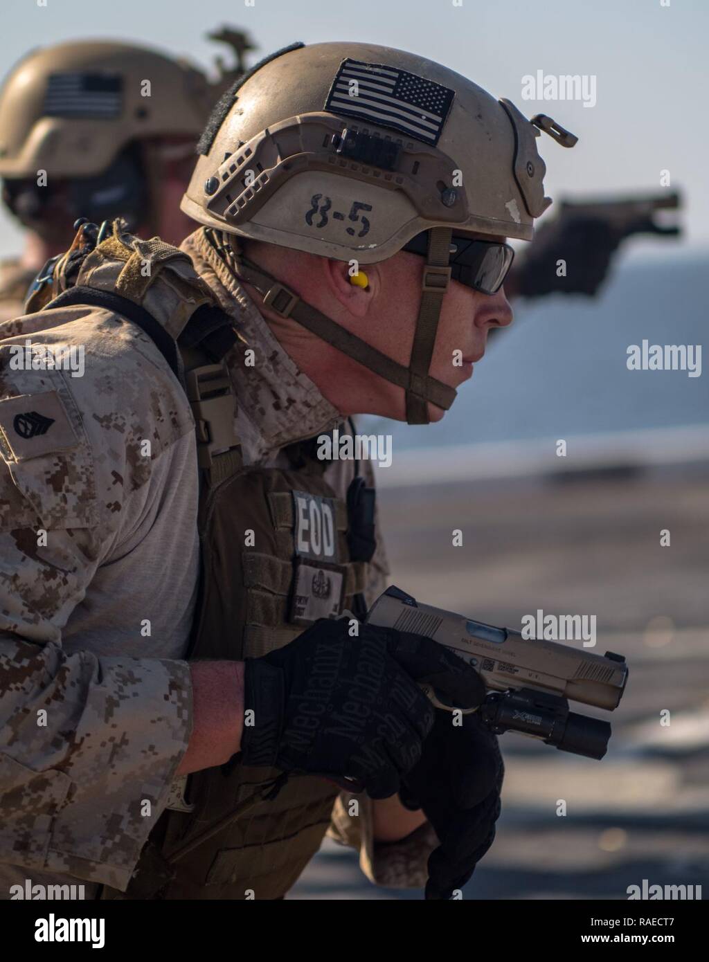 USS SOMERSET, At Sea (Jan. 13, 2017) – U.S. Marine Staff Sgt. Joshua ...