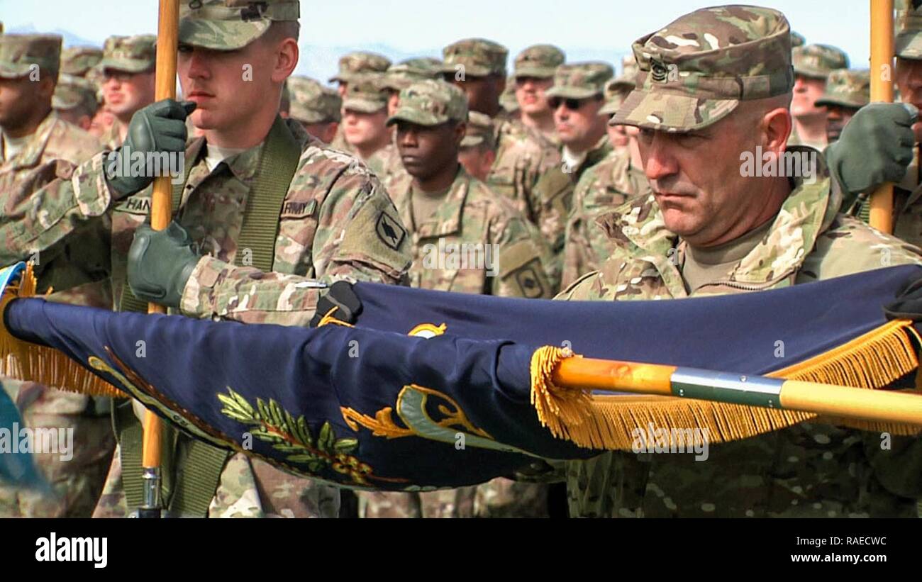 U.S. Army Command Sgt. Maj. Paul Winkle, 1st Battalion, 153rd Infantry ...