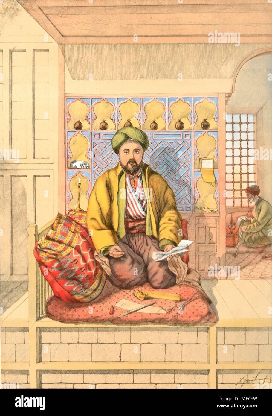 Turkish scribe or writer, Turkey. Ottoman scribe, the people of pen ...