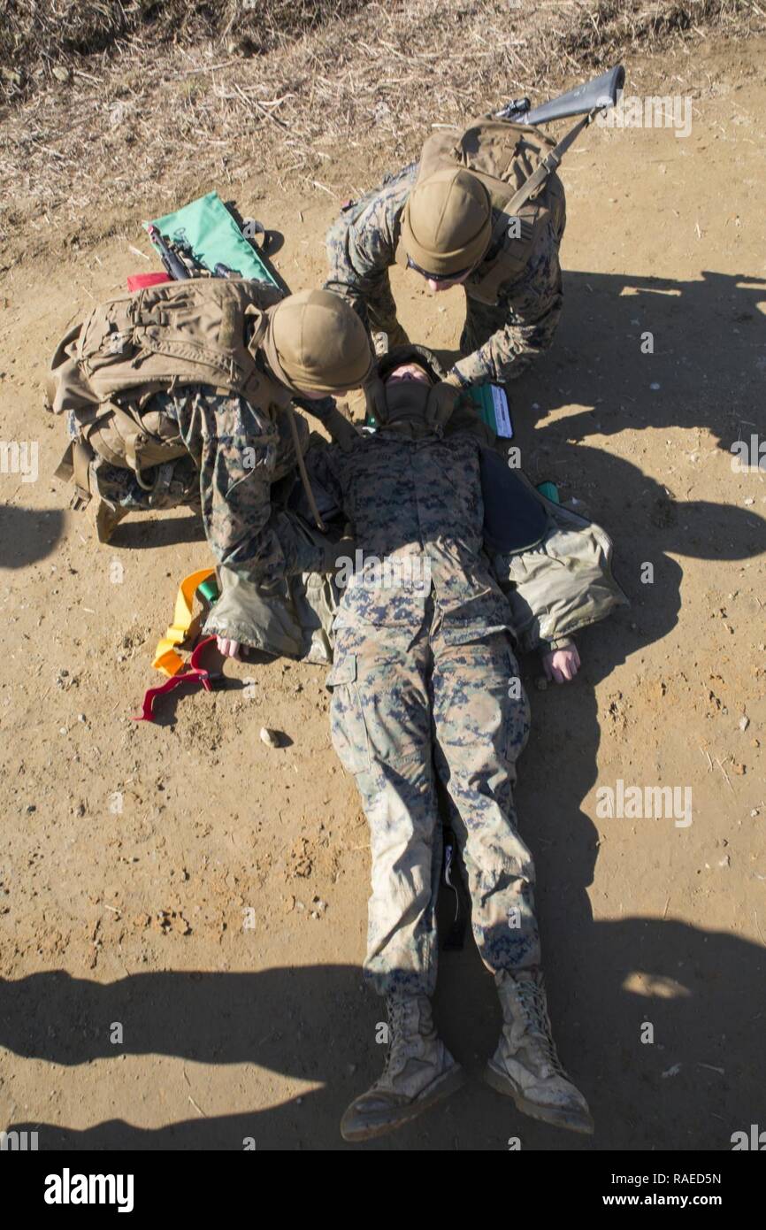 U.S. Marines and Sailors with Marine Wing Support Squadron (MWSS) 171 ...