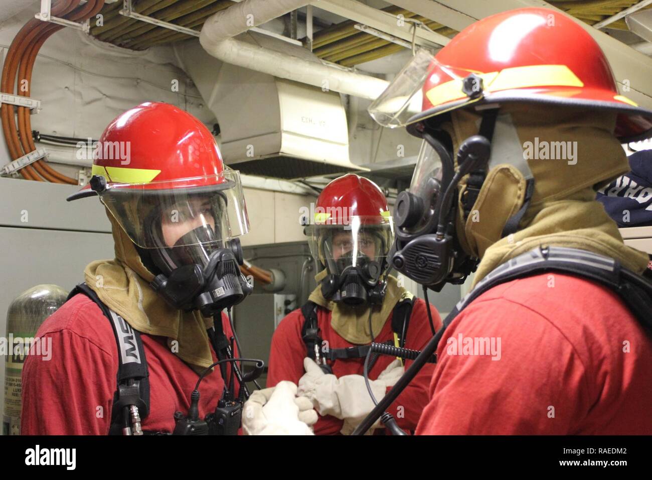 Members of Coast Guard Cutter Healy conduct training on shipboard ...