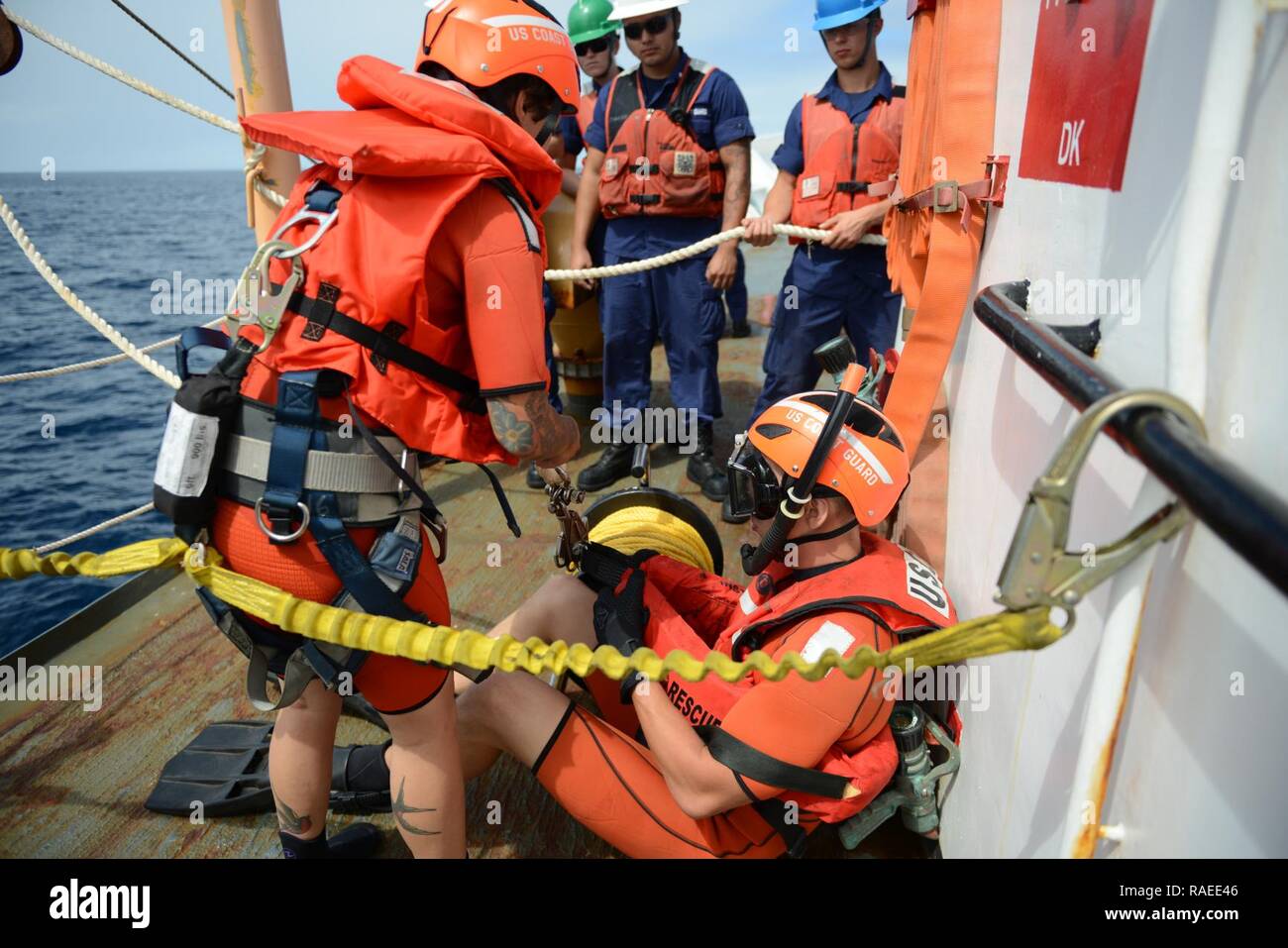 EASTERN PACIFIC OCEAN – Seaman Kristine Kearny, a crewmember aboard the ...